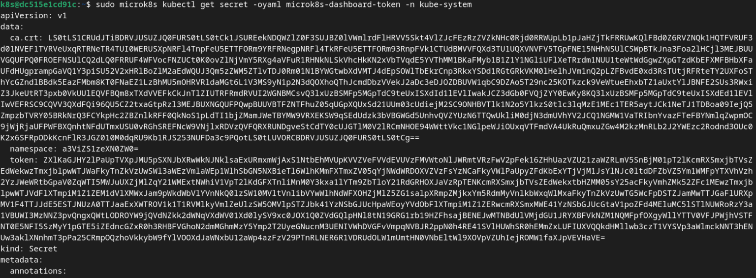 Microk8s Single Node Kubernetes cluster